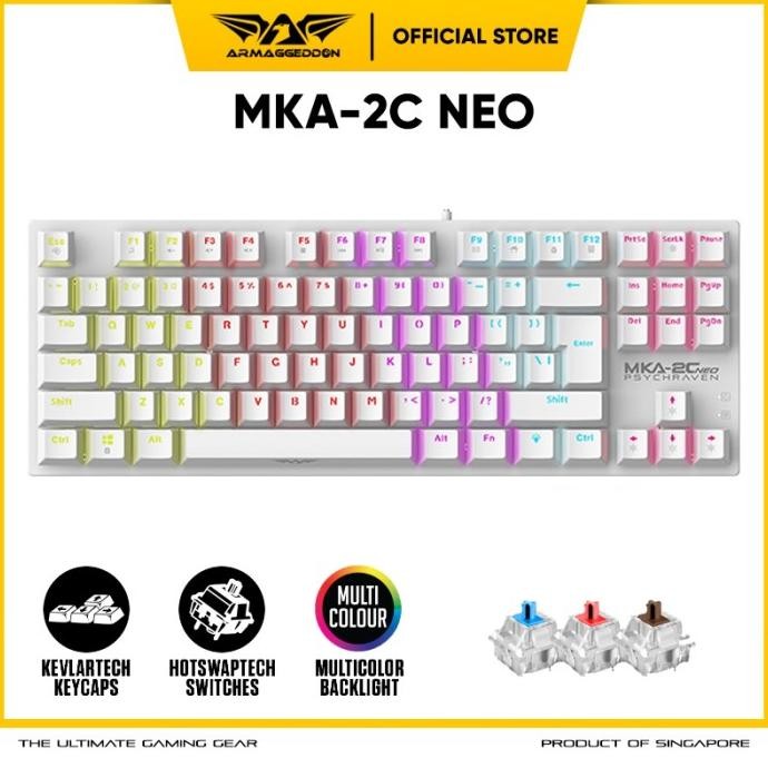 Jual ARMAGGEDDON MECHANICAL GAMING KEYBOARD MKA 2C | Shopee Indonesia