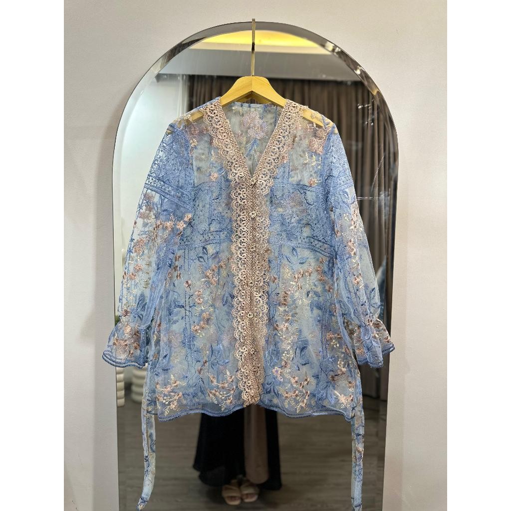 Jual Outer Fashion Brokat Outer Malika / Outer Tille Garden / Tunik ...