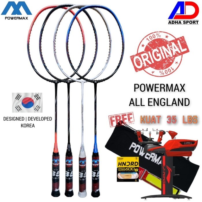 Jual Raket Badminton Powermax All England Original Raket Bulutangkis ...