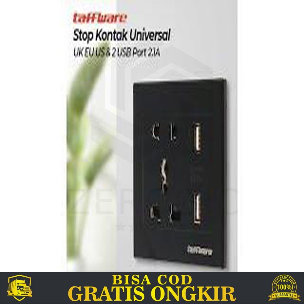 Jual UNIVERSAL STOPKONTAK SOCKET COLOKAN WALL DINDING LISTRIK 2 PORT ...