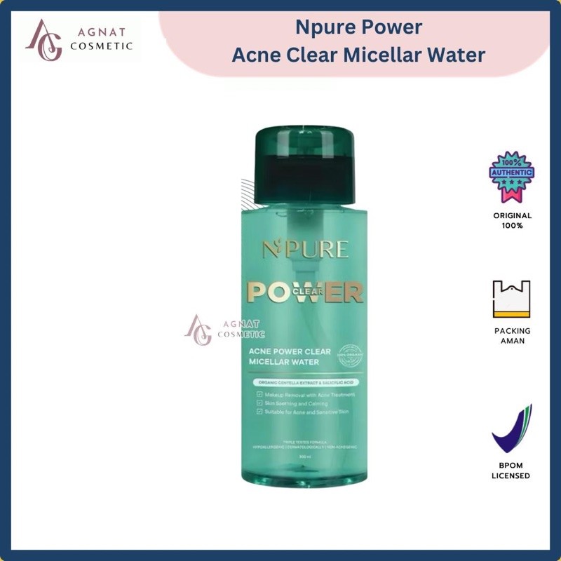 Jual NPURE Acne Power Clear Micellar Water 300ml | Pembersih Wajah ...