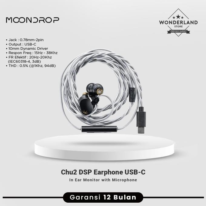 Jual iem - Moondrop Chu 2 / Chu2 / Chu II DSP In Ear Monitors USB-C IEM Earphone | Shopee Indonesia