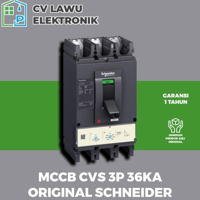 Jual MCCB 3P SCHNEIDER CVS250F 200A 250A 3 PHASE | Shopee Indonesia
