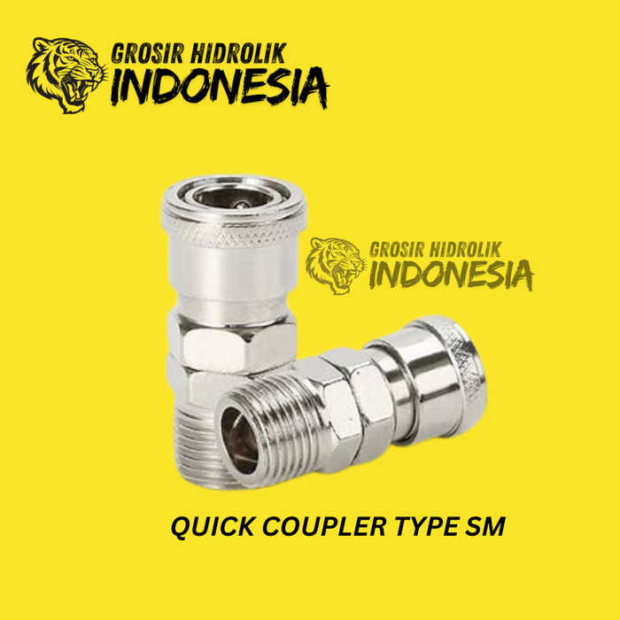 Jual SM 40 QUICK COUPLER FEMALE CONNECTOR CEWE KOMPRESSOR DRAT MALE 1/2 ...