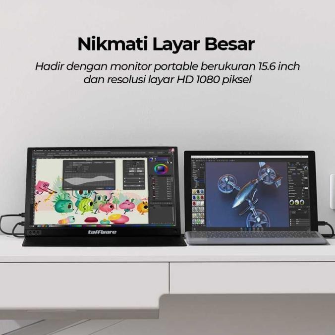 Jual Best Seller Taffware Portable Monitor Hd 15.6 Inch 1080P With ...