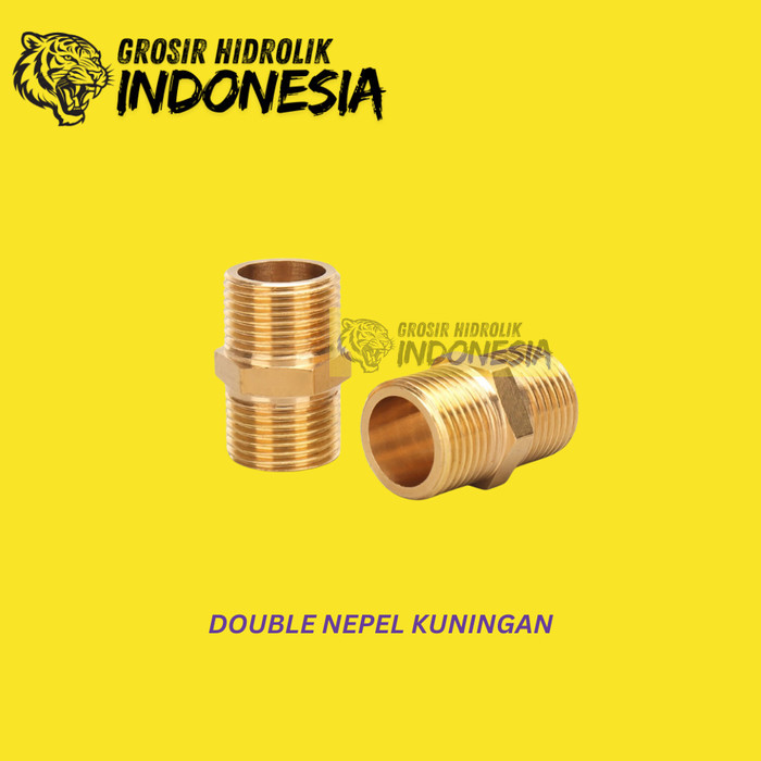 Jual 1/2'' DOUBLE NEPEL KUNINGAN DRAT 1/2'' | Shopee Indonesia