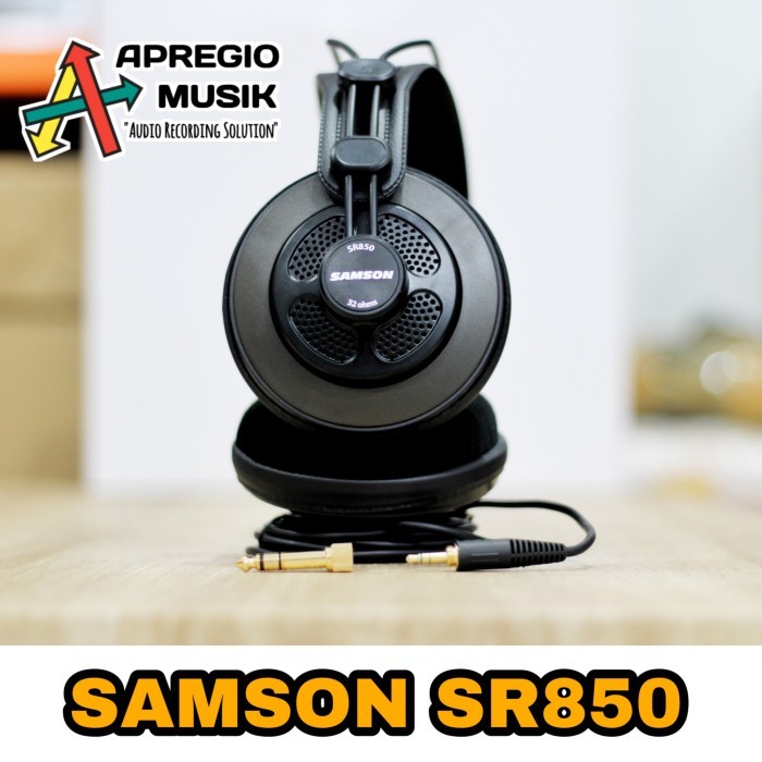Jual Headphone Flat monitng samson sr850 isi dua dual pack unpacking ...