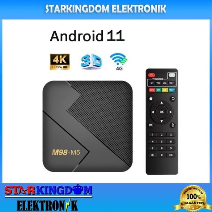 Jual SET TOP BOX ANDROID BOX SMART TV DIGITAL M98-M5 RAM 8GB ROM 128GB WIFI HDMI USB PORT 4K UHD ...