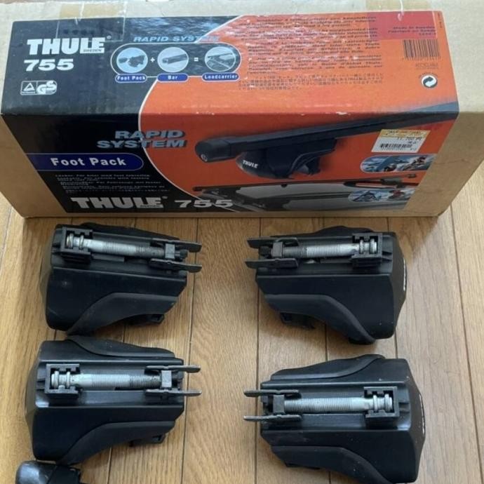 Jual Thule 755 Foot Pack Used Untuk Mobil Yang Dilengkapi Roof Rail | Shopee Indonesia
