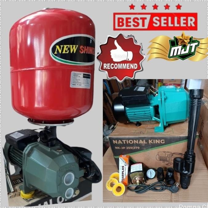 Jual Pompa Air Sumur Dalam Jet Pump 255- 30 Meter Complete Set Nasional ...