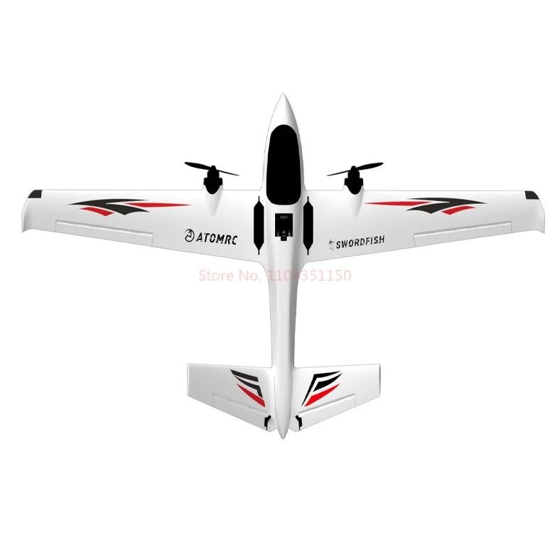 Jual Promo ATOMRC Swordfish Fixed Wing 1200mm Model Fpv Double Engine V ...