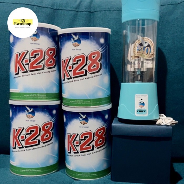 Jual Paket 4 Kaleng K28 Free Portable Blender Susu Energi Tinggi Badan Tinggi Kalsium dan ...