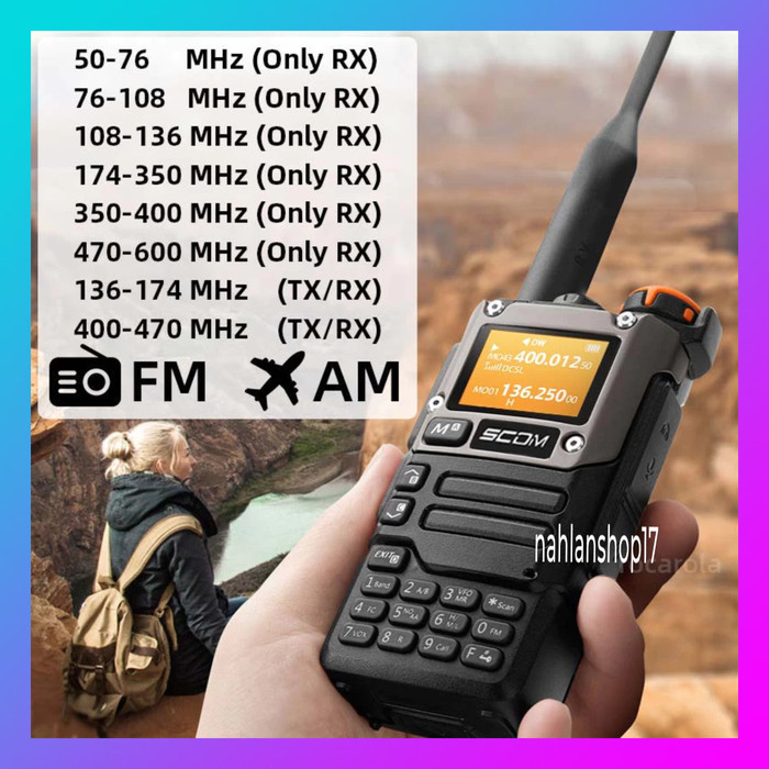 Jual HT SCOM FC9 PRO MULTI AIR BAND HANDY TALKY WALKIE TALKIE ALT SCOM TSSD | Shopee Indonesia