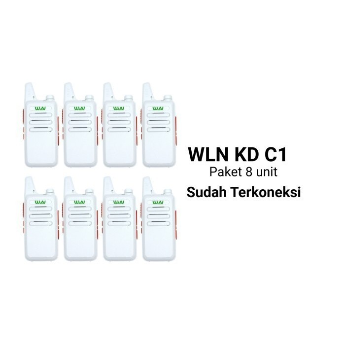 Jual 8 unit walkie talkie Wln Kdc1 radio HT UHF kd c1 Kd-c1 | Shopee Indonesia
