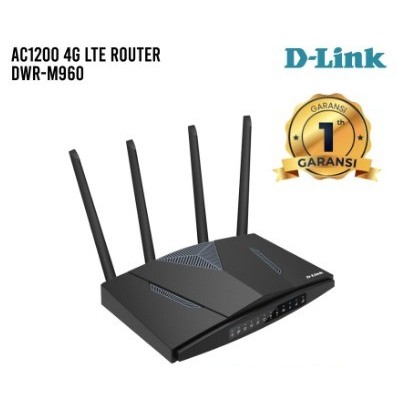 Jual D-link DWR-M960 4G LTE Modem SIM card slot ROUTER Dual Band ...