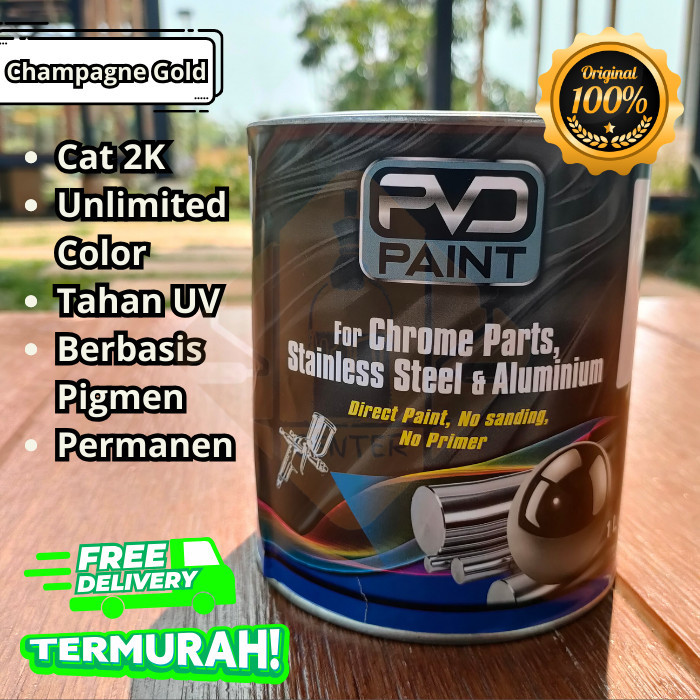 Jual (CHAMPAGNE GOLD) CAT PVD PAINT 1 LITER ORIGINAL | Shopee Indonesia