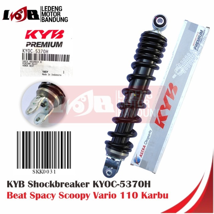 Jual KYB Shockbreaker Beat Spacy Scoopy Vario 110 Karbu KYOC-5370H Hitam Kayaba Peredam Kejut ...