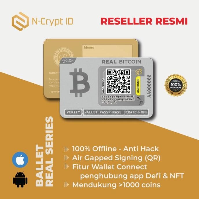Jual BEBAS ONGKIR - Ballet REAL Series Cryptocurrency Wallet Dompet ...