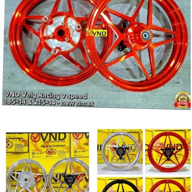 Jual VELG RECING VND V SPEED V1 BINTANG NMAX NEW UK 185/215-14 AGR | Shopee Indonesia