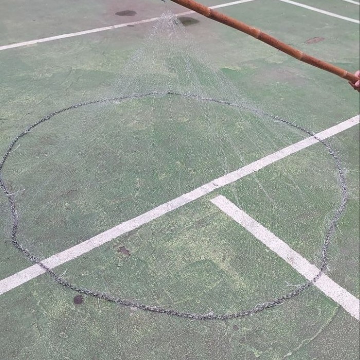 Jual jala lempar kecrik 1 meter 3 feet untuk ikan udang kecil | Shopee ...