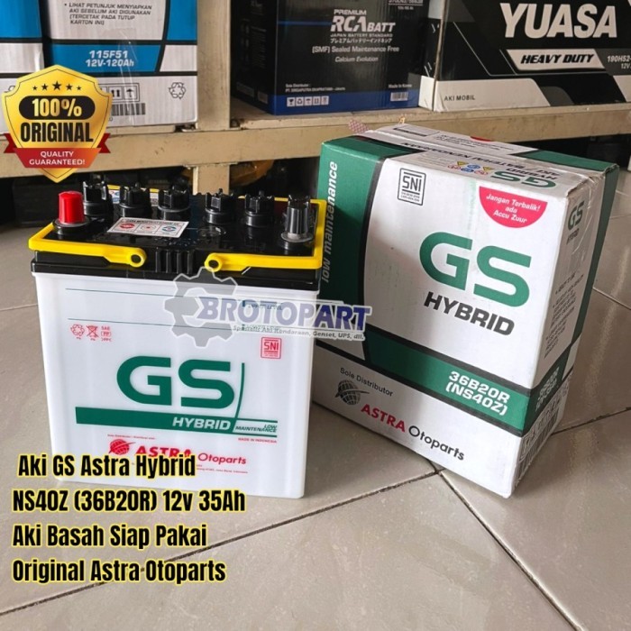 Jual Aki Mobil Daihatsu Xenia, Luxio, Gran Max, Espass Accu Gs Astra Hybrid Ns40Z 35Ah | Shopee ...