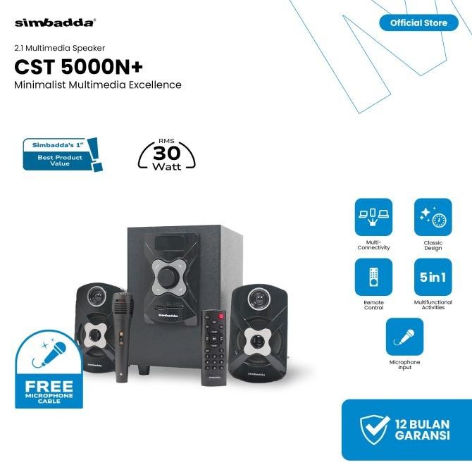 Jual Simbadda Speaker Cst 5000 N+ - Hitam | Shopee Indonesia