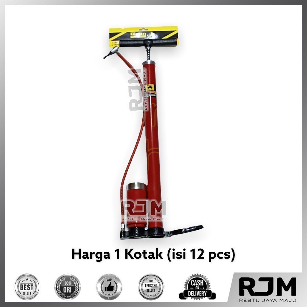 Jual [12 pcs] BISON Pompa Angin Manual Tabung Roda Ban Sepeda Motor ...