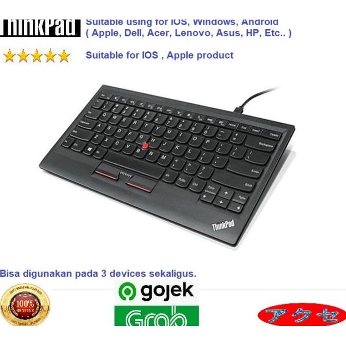 Jual Lenovo ThinkPad USB wired compact keyboard with Trackpoint ...