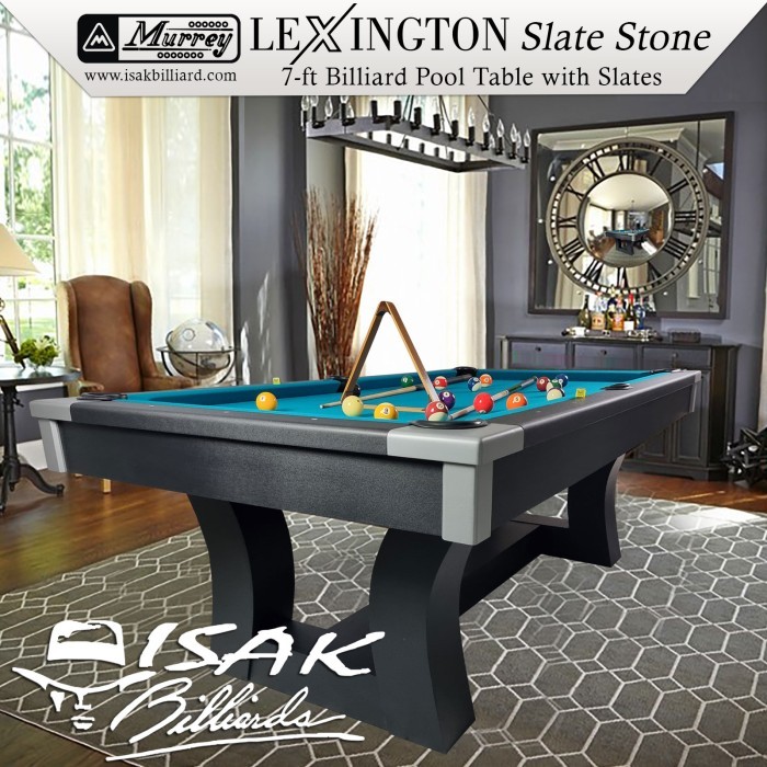Jual Murrey Lexington 7-ft Pool Table Slate Stone - Meja Billiard Batu ...