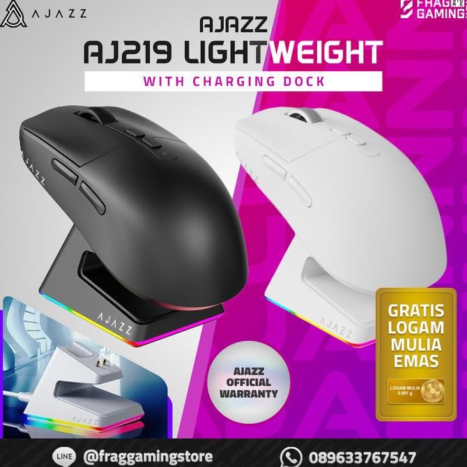 Jual Ajazz AJ219 AJ-219 Wireless Gaming Mouse With Docking AjazzAj219 ...