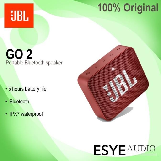 Jual JBL GO 2 Portable Bluetooth Speaker | Shopee Indonesia