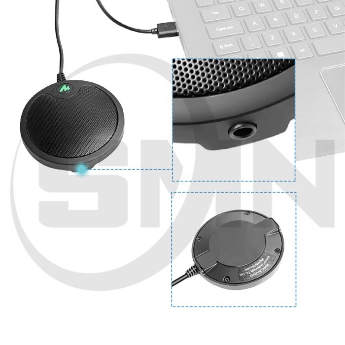 Jual Maono Au-Bm10 Usb Conference Microphone Metal Boundary Desktop Mic ...