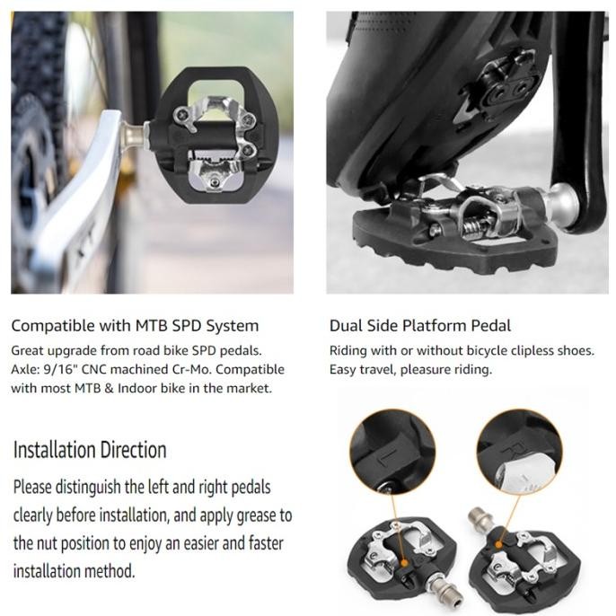 Jual Racework Infinity - Dual Side Pedals Pedal SPD/FLAT Cleat/Flat ...