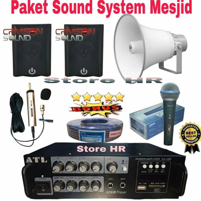 Jual Paket TOA Speaker Masjid Sound System mushola outdor indor ...