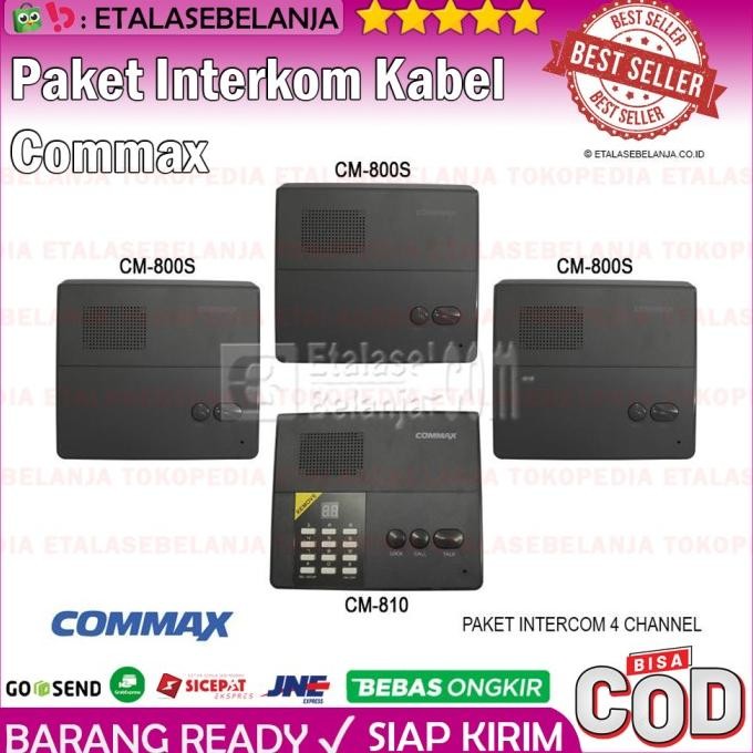 Jual INTERCOM SPEAKER / HANDSFREE COMMAX 4 CHANNEL - MODEL KABEL ...