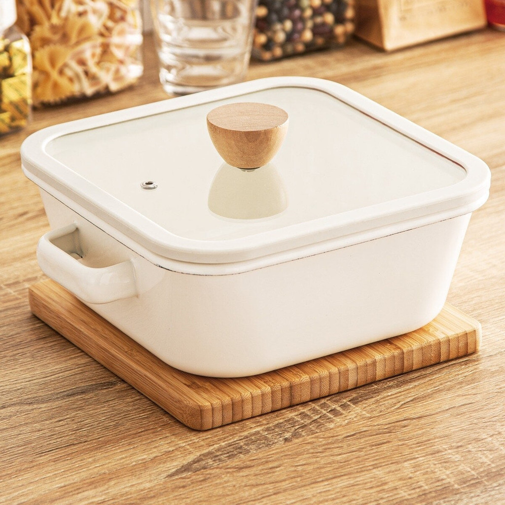Jual NITORI Pot Enamel Persegi 20CM | Shopee Indonesia