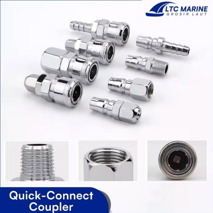 Jual [ITC] IMPA 351306 STEEL AIR QUICK COUPLER ANGIN SM600 3/4" QUICK ...