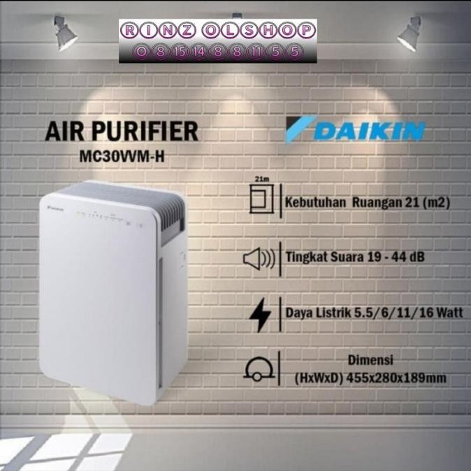 Jual AIR PURIFIER DAIKIN MC30VVM-H PENYARING UDARA HEPA FILTER MC30VVM ...