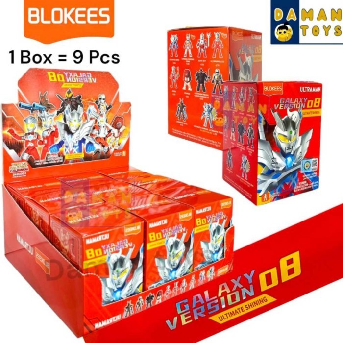 Jual Blokees Ultraman Blind Box 1Box 9Pcs Figure Ultramen Zero Shining ...