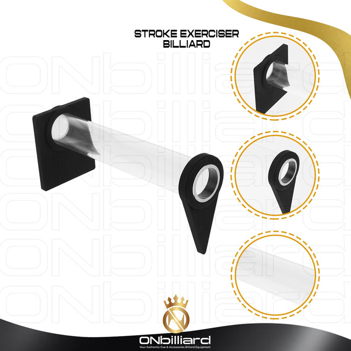 Jual Aiming Stroke Exerciser Billiard Cue Adjustable Altitude Training ...