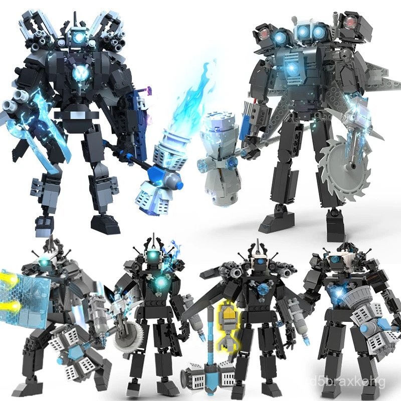 Jual MOC Skibidi Toilet Monitor Man VS Speakerman Building Block Sets ...