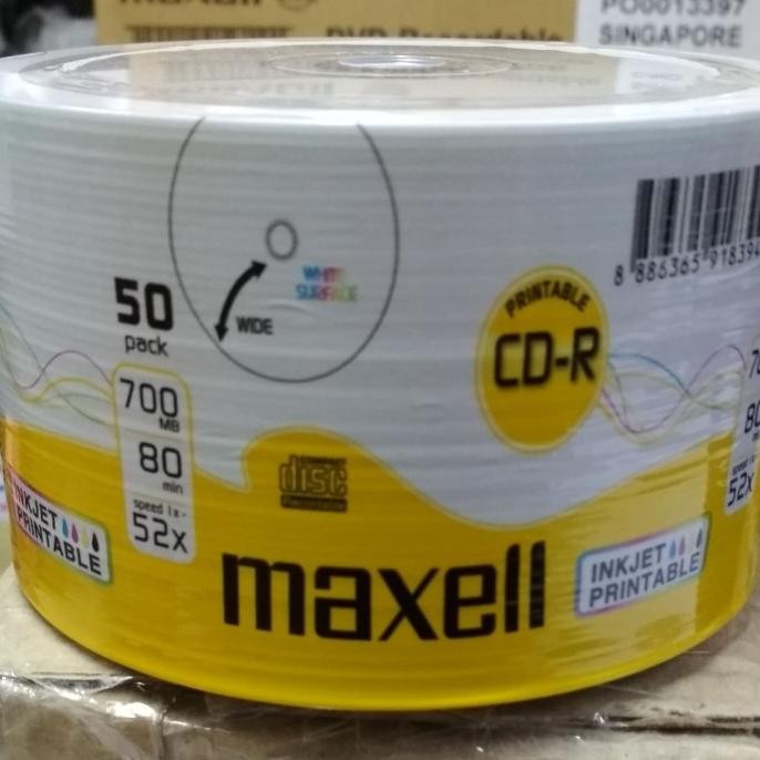 Jual Asli CDR Printable Maxell / CD-R MAXELL Printable | Shopee Indonesia