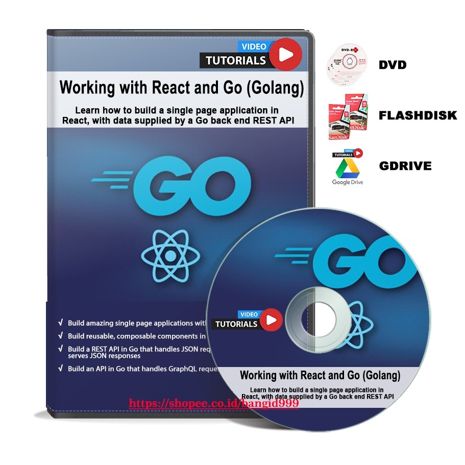 Jual Video Tutorial Working With React And Go (Golang) | Shopee Indonesia