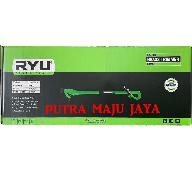 Jual Mesin Potong Rumput Listrik / Pemotong Rumput / Ryu Tekiro RGT 350 ...