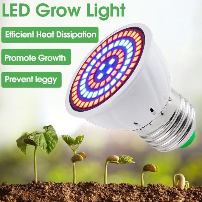 Jual Lampu Cahaya Tanaman Tumbuhan Hidroponik Led Grow Light E27 220V Original Terlaris | Shopee ...