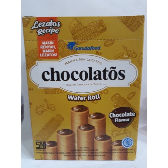Jual CHOCOLATOS WAFER ROLL ISI 24S (7G) | Shopee Indonesia