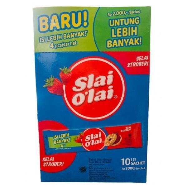Jual SLAI OLAI STRAWBERRY KTK ISI 10S (32G) | Shopee Indonesia