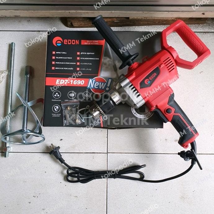 Jual MESIN BOR MIXER 16MM EDON ED7-1690 ALAT PENGADUK CAT ADONAN MIXING ...