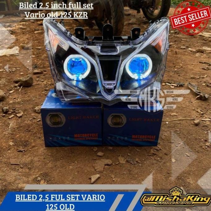 Jual LAMPU BILED VARIO 125 VARIO LAMA FULL SET REFLEKTOR TINGGAL PASANG ...