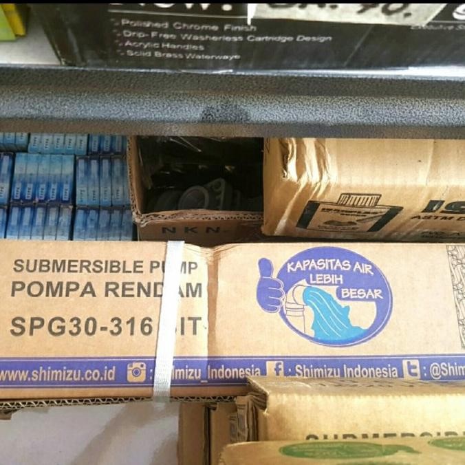 Jual POMPA SATELIT SHIMIZU SPG30-316BIT 0,75 HP 3 INCH (KAPASITOR DALAM ...